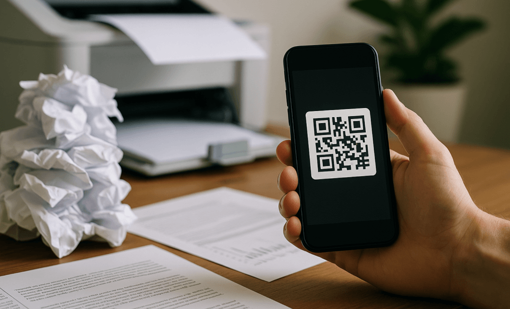 Ways to reduce paper waste and printing costs with QR codes